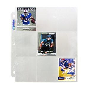 Ultra Pro Silver Series 9-Pocket Pages (25 Count Pack) - Protect your Valuable Sports , or Game Cards, Pairs Perfectly With Pro-Binder for Extra Security