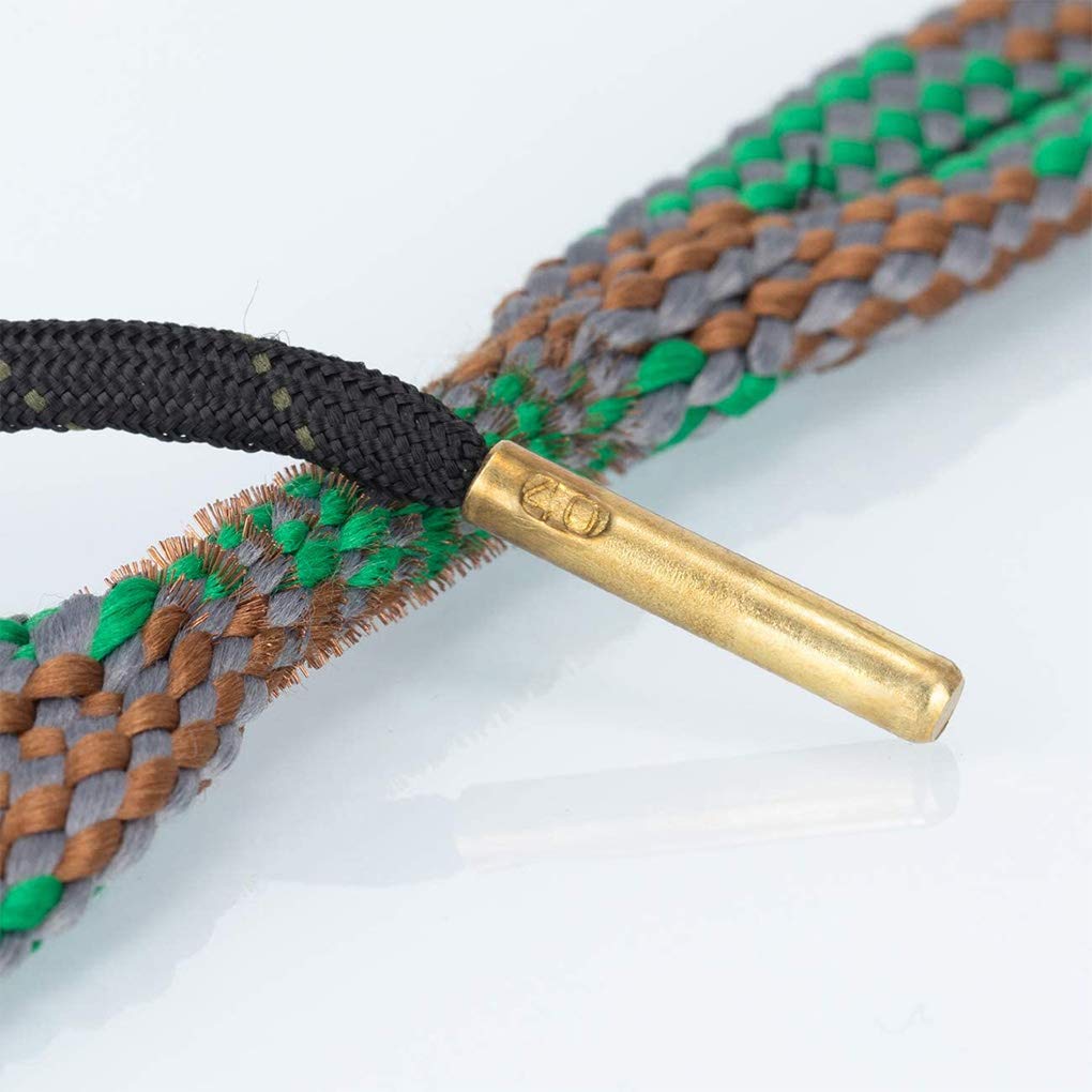 AIMEE-JL New Bore Cleaner .40 Cal .41 Cal Gun Barrel Cleaning Rope Rifle/Pistol/Shotgun Brass Brush Cleaning Cord