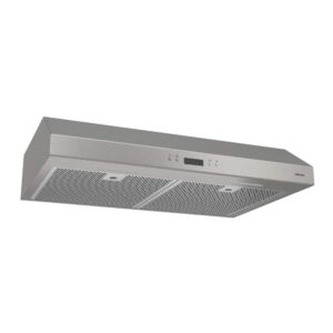 broan-nutone bcdj136ss glacier 36-inch under-cabinet 4-way convertible range hood with 3-speed exhaust fan and light, stainless steel