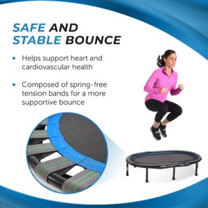 Stamina Fitness Trampoline - Exercise Trampoline with Smart Workout App - Indoor Trampoline Fitness Rebounder