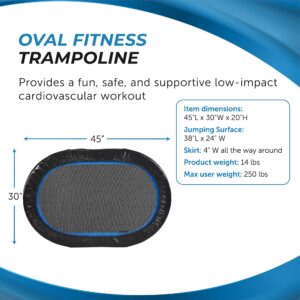 Stamina Fitness Trampoline - Exercise Trampoline with Smart Workout App - Indoor Trampoline Fitness Rebounder