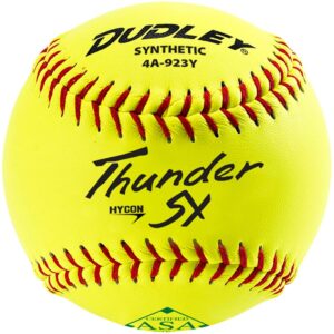 dudley thunder usa synthetic slow pitch 11 inch softball 12 ball pack