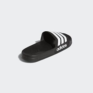 adidas Men's Adilette Shower Slides Black/White/White 9