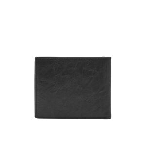 fossil men's neel leather bifold sliding 2-in-1 with removable card case wallet, black, (model: ml3888001)