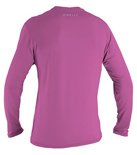 O'Neill Youth Basic Skins UPF 50+ Long Sleeve Sun Shirt, Fox Pink, 6