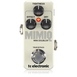 tc electronic mimiq mini doubler authentic doubling pedal with responsive tightness control for hyper-realistic voice doubling