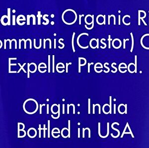 Organic Castor Oil by Zongle, 4 OZ – 100% Pure for Eyelashes, Face, Skin, Belly Button, occasional Constipation, Hair Growth, Eyebrows, Body, Lashes – USDA Certified, Therapeutic Grade