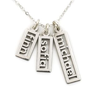 aj's collection personalized necklace open triple name sterling silver (16)