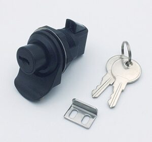 owach push button latch with locking for marine boat tool box, glovebox, radio box, electronic box (with locking, 1 pack)