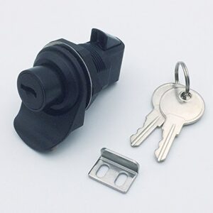 OWACH Push Button Latch with Locking for Marine Boat Tool Box, Glovebox, Radio Box, Electronic Box (with Locking, 1 Pack)