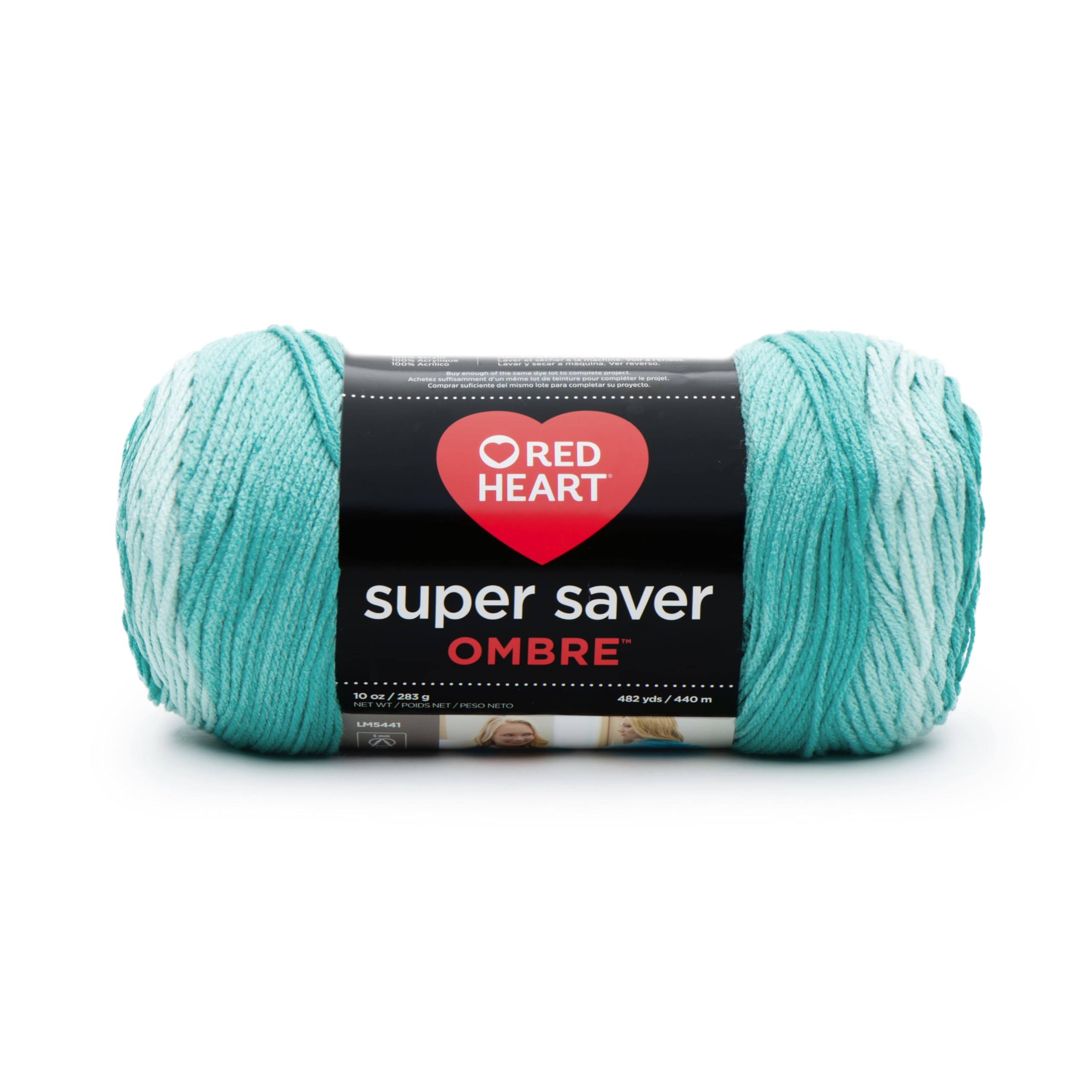 RED HEART E305.3970 Super Saver Ombre Yarn, Suede