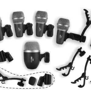 Wired Microphone Kit for Drum and Other Musical Instruments … (A Whole Set Mic)