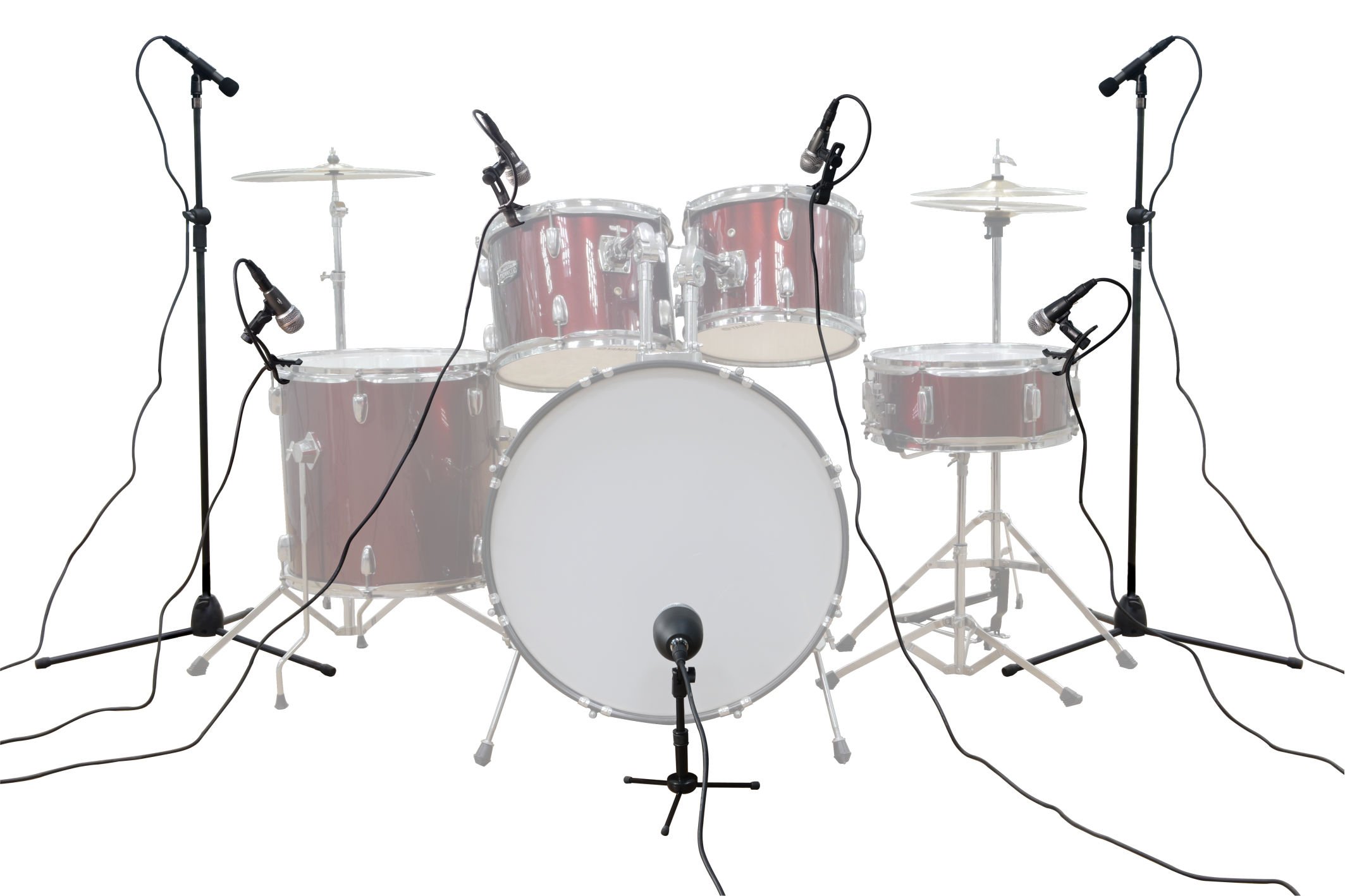 Wired Microphone Kit for Drum and Other Musical Instruments … (A Whole Set Mic)