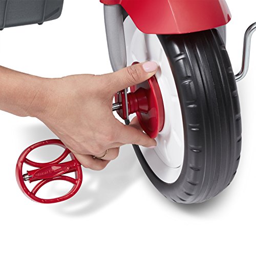 Radio Flyer 4-in-1 Stroll 'N Trike, Red Tricycle for Toddlers Age 1-5, Toddler Bike