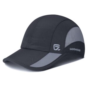 gadiemkensd outdoor running hat men's cooling upf50+ womens baseball cap sport mesh sun hat trucker dad hats quick dry breathable unstructured for summer camping fishing hiking improved black m