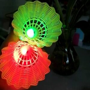 ZHENAN LED Badminton Shuttlecocks Dark Night Glow Birdies Lighting for Outdoor & Indoor Sports Activities (Nylon_5pcs)