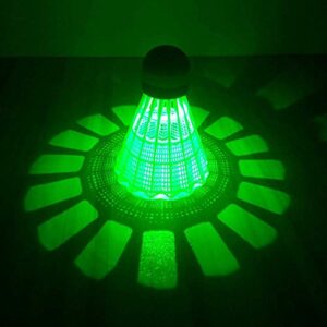 ZHENAN LED Badminton Shuttlecocks Dark Night Glow Birdies Lighting for Outdoor & Indoor Sports Activities (Nylon_5pcs)