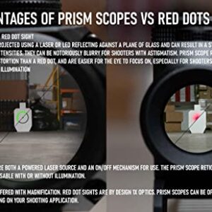 Monstrum P330-B Marksman 3X Prism Scope | Circle Dot Reticle