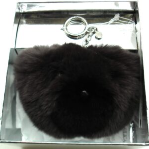 Michael Michael Kors Teddy Bear Pom Fur Key Chain Toy Fob Bag Charm (Cinder)