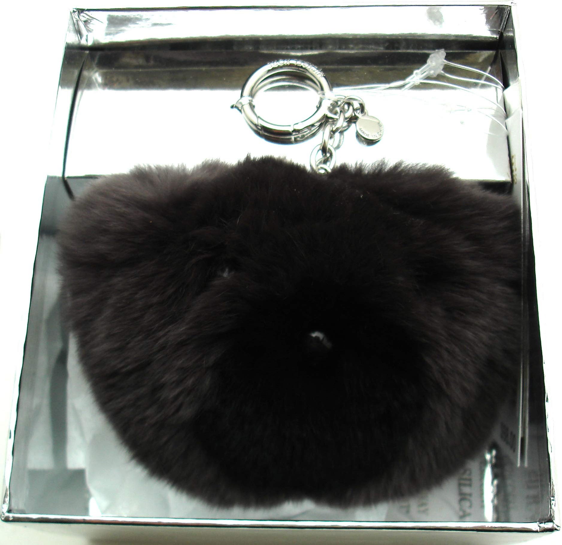 Michael Michael Kors Teddy Bear Pom Fur Key Chain Toy Fob Bag Charm (Cinder)