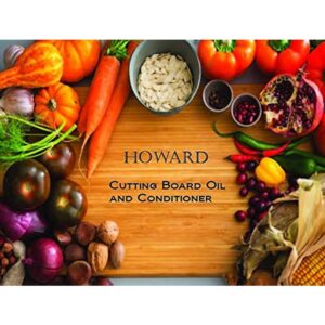 Howard Butcher Block Conditioner and Cutting Board Oil 12 oz, Food Grade Conditioner and Oil, Great for Heave Use Cutting Boards and Utensils, Re hydrate your Cutting Blocks