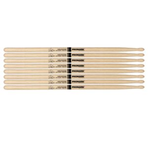 promark neil peart 747 shira kashi oak drumsticks, wood tip, buy 3 pairs get 1 free