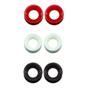 bodyjewelryonline ultra thin silicone tunnels ear gauges silicone ear skin flexible flesh tunnel expander stretcher gauge earlets plug gauges kit 7/16