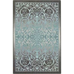 maples rugs area rug - pelham 7 x 10 large area rugs [made in usa] for living room, bedroom, and dining room, grey blue