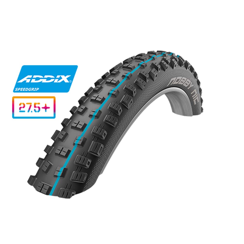 Schwalbe Rocket Ron Tire - 27.5 x 2.6, Tubeless, Folding, Black, Evolution Line, SnakeSkin, Addix Speedgrip