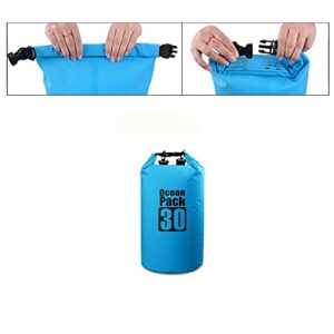 Bear Outdoor Dry Sack/Waterproof Bag for Boating, Kayaking, Hiking, Snowboarding, Camping, Rafting, Fishing and Backpacking (Blue, 30L)