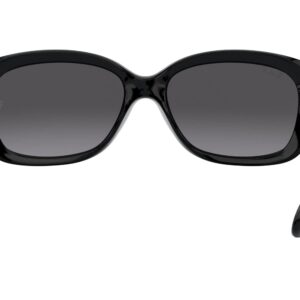 Ray-Ban Women's RB4101 Jackie Ohh Butterfly Sunglasses, Black/Polarized Light Grey Gradient Dark Grey, 58 mm