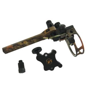 jiexi hwyp archery sights compound bow sights 5 pins bow sights 0.019" micro adjust pack of 1 (camo)