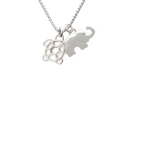 Delight Jewelry Cutout Sea Turtle Elephant Necklace, 18"+2"