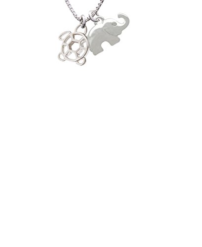 Delight Jewelry Cutout Sea Turtle Elephant Necklace, 18"+2"