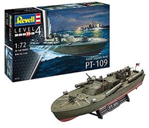 revell 05147, patrol torpedo boat pt-109, 1: 72 scale plastic model,black