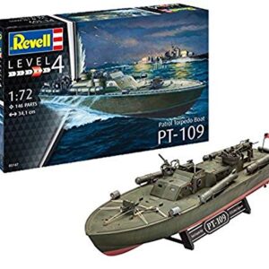 Revell 05147, Patrol Torpedo Boat Pt-109, 1: 72 Scale Plastic Model,Black