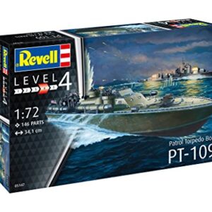 Revell 05147, Patrol Torpedo Boat Pt-109, 1: 72 Scale Plastic Model,Black