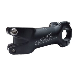 CANSUCC Aluminum Alloy Bike Stem, 25.4 × 60mm Mountain Bike Stem Bicycle Handlebar Stem Suitable for Bicycle, Road Bike, MTB Matt (Aluminum Alloy, Adjustable, Black)