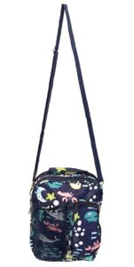 101 beach 9 inch fun print crossbody day pack (ocean party)