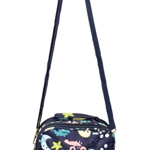 101 BEACH 9 Inch Fun Print Crossbody Day Pack (Ocean Party)