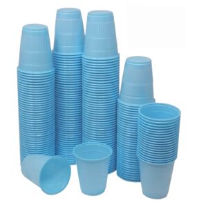 tashibox] 5 oz disposable plastic cups - 200count - sky blue