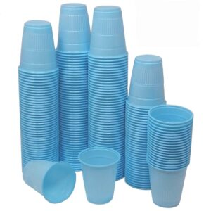 TashiBox] 5 oz Disposable Plastic Cups - 200Count - Sky Blue