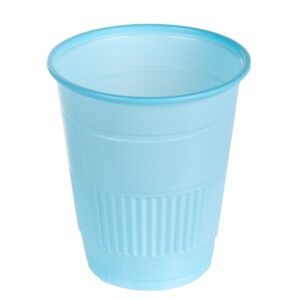 TashiBox] 5 oz Disposable Plastic Cups - 200Count - Sky Blue