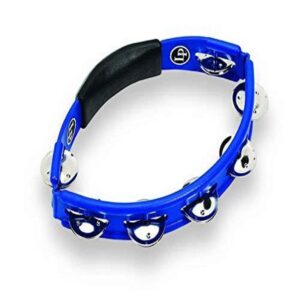 latin percussion city series hand held blue tambourine (lp142nyhbl)