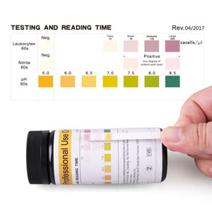 Urine Test Strips, 50ct UTI Test Strips for Women, 3-in-1 Urinary Tract Infection Test Strips for Leukocytes, Nitrite and PH Test, Accurate Results in 1 Minute