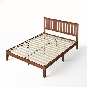 ZINUS Vivek Wood Platform Bed Frame with Headboard, Wood Slat Support, No Box Spring Needed, Easy Assembly, Full