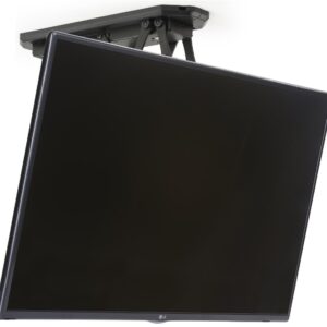 Displays2go Motorized Ceiling Television Mount, Steel – Black (LMCEMOT55)