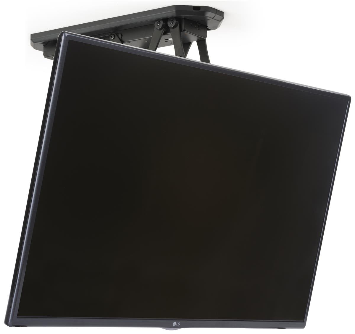 Displays2go Motorized Ceiling Television Mount, Steel – Black (LMCEMOT55)