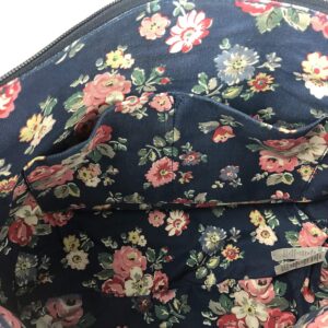 Cath Kidston Matt Oilcloth The All Day Bag Crossbody Handbag Forest Bunch Colour Navy