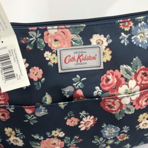 Cath Kidston Matt Oilcloth The All Day Bag Crossbody Handbag Forest Bunch Colour Navy